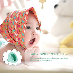 DOITOOL Baby Palm Chest Cup Massager: Silicone Up Phlegm Removal Percussion Tools for Nursing Sputum Pat Tools Green
