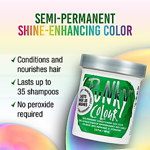Punky Apple Green Semi Permanent Conditioning Hair Color, 3.5oz