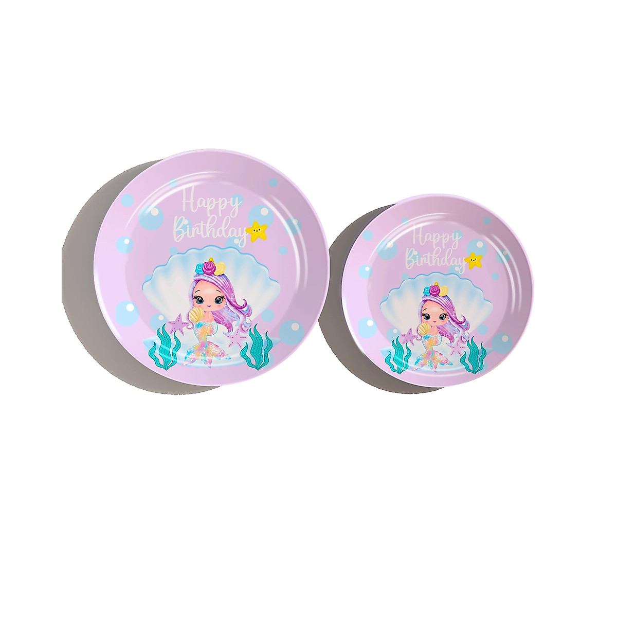 Mermaid Birthday Decorations Kit, All-in-1 Girl's Party Decor Package With Mermaid Tail Balloons, Hanging Swirls, Goodie Bags, Birthday Banner, Plates- Purple, Teal. Mermaid Party Supplies for kids.