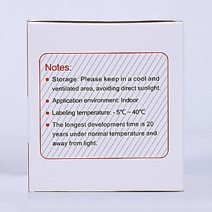 Multi-Purpose Square Self-Adhesive Label for Phomemo M110/M221/M220/M120/M200 Label Printer,1.97"x3.15"(50x80mm),100 Labels/Roll, Black on White