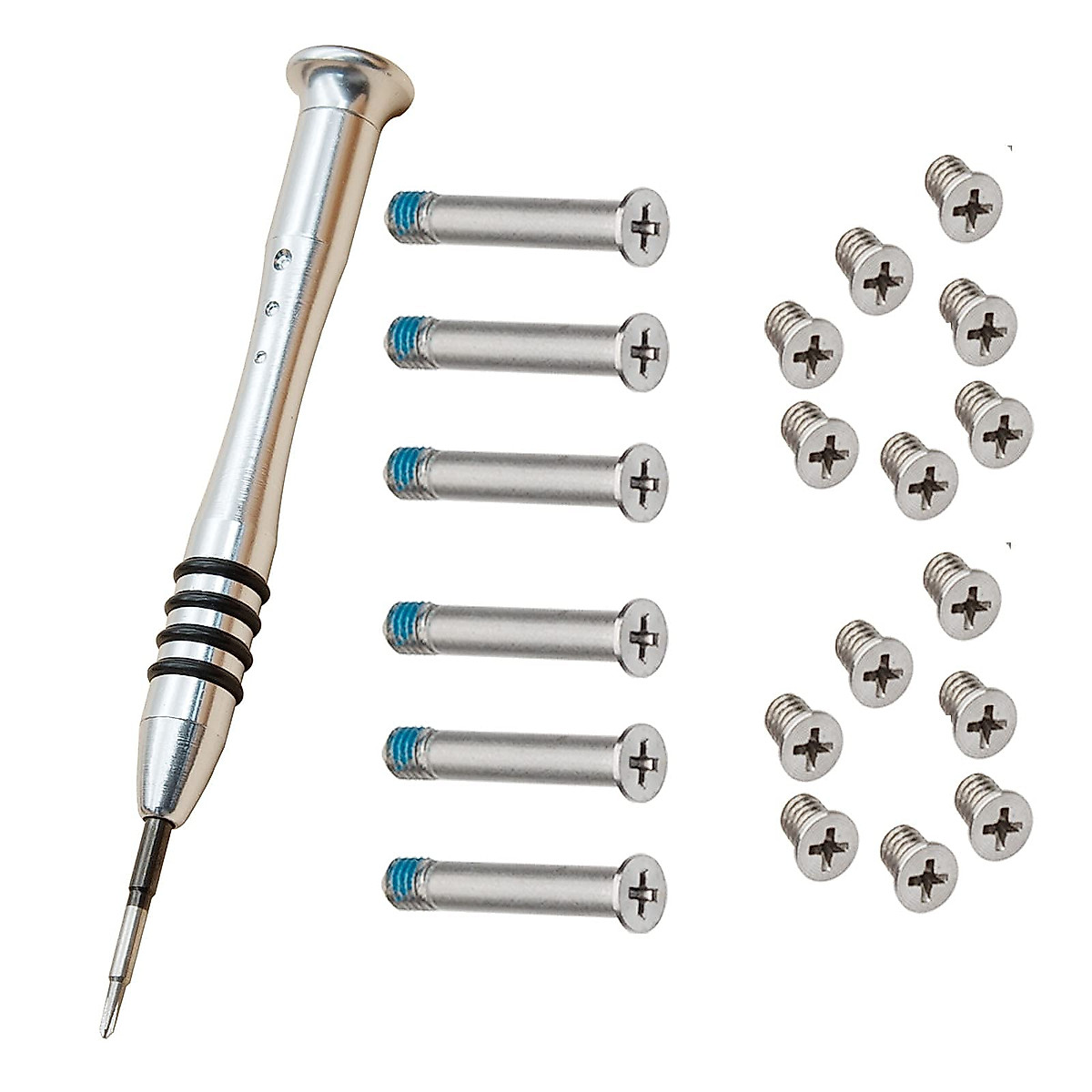 HXHLWN 2 Sets Replacement Screws with Screwdriver for Apple MacBook Pro 13" 15" 17" A1278 A1286 A1297 2009-2012