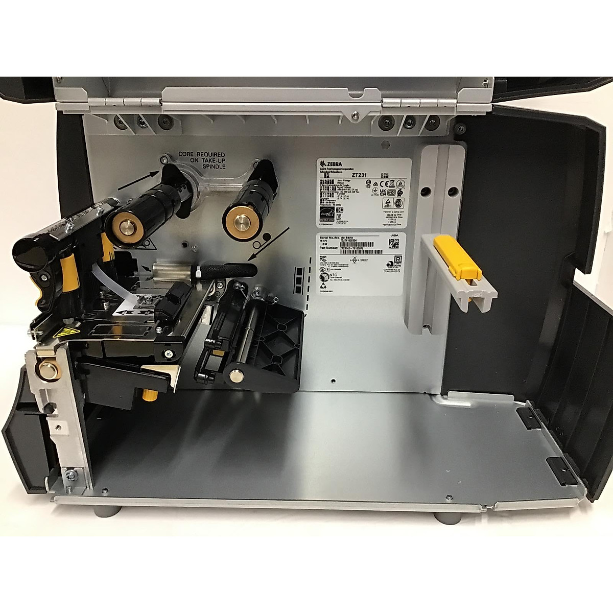 ZEBRA ZT23142-T01000FZ, ZT231 Upgraded Version of ZT230 Thermal Transfer Industrial Printer, 203 dpi Print Width 4 in Ethernet Bluetooth Serial USB, Includes: Touch Display, Tear Bar