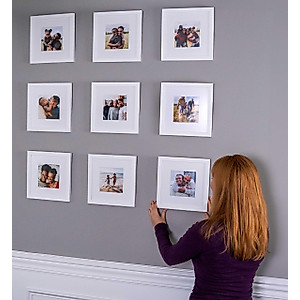 Poster Palooza 11x16 Frame White Solid Pine Wood Picture Frame | UV Acrylic, Foam Board Backing & Hanging Hardware