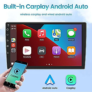 Android 11 [2GB+32GB] Car Radio Compatible for Jeep Patriot Compass 2007-2009, 10 Inch Touch Screen with GPS/FM/WiFi/USB, Support SWC, Wireless Carplay/Wired Android Auto