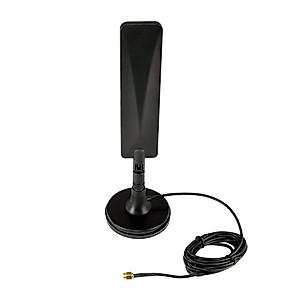 Proxicast 4G/LTE Universal Wide Band 5 dBi Omni-Directional Paddle Antenna + SMA Magnetic Base for Cisco, Cradlepoint, Digi, MoFi, Pepwave, Sierra Wireless and Many Others (ANT-120-007-MAG-2PK)