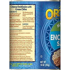 Ortega Enchilada Sauce, Red Chili, 10 Ounce (Pack of 12)