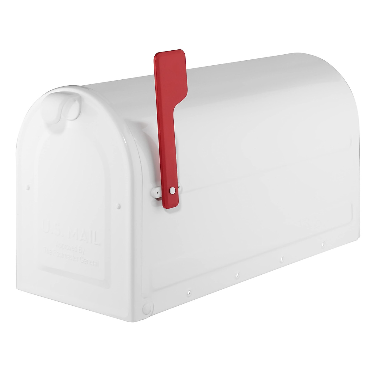 Architectural Mailboxes 7900W-10 MB2 Post Mount Mailbox, Large, White