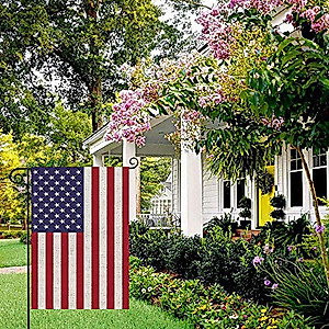 American Garden Flag USA Independent Day 4th of July Celebrate Burlap Double Sided Outdoor Yard Decorations 12.5 x 18 Inch