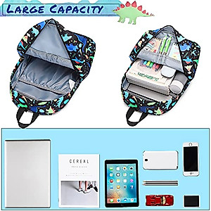 Dinosaur Backpack for Kids Boys Preschool Backpack Kindergarten School Bookbag with Lunch Box Pencil Case (Dinosaur)