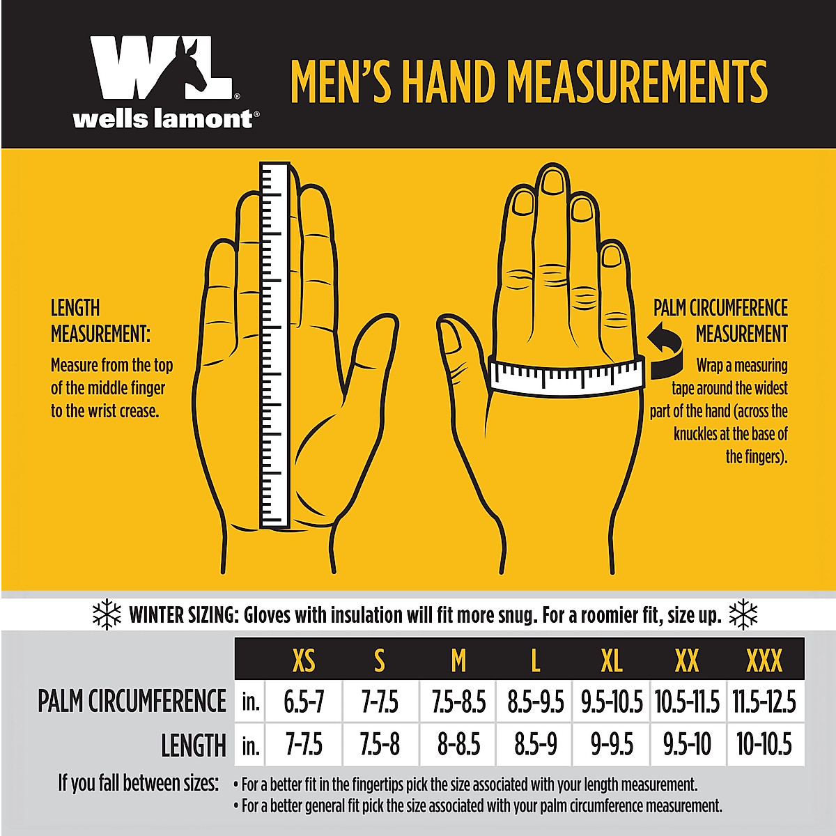 Men's Fleece-Lined Thinsulate Winter Leather Work Gloves, XXX-Large (Wells Lamont 1108), Saddletan