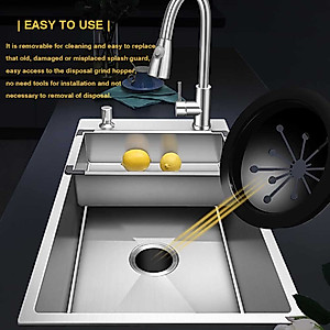 Garbage Disposal Splash Guard Sink Baffle Cover Kitchen Disposal Replacement Waste Food Disposal Accessories Part for Whirlaway, Waste King, Sinkmaster and GE Models