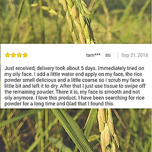 Organic Jasmine Rice Powder - Face Mask, Dry Shampoo Powder, Rice Water Rinse & Body Scrub