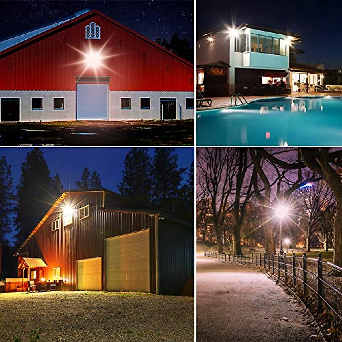 SERWING LED Barn Light 120W - Dusk to Dawn LED Outdoor Lighting, Super Bright 16,800LM Security Yard Light (1200W Incandescent Equiv.) 5000K Daylight IP65 Waterproof for Outdoor Street Area Lighting