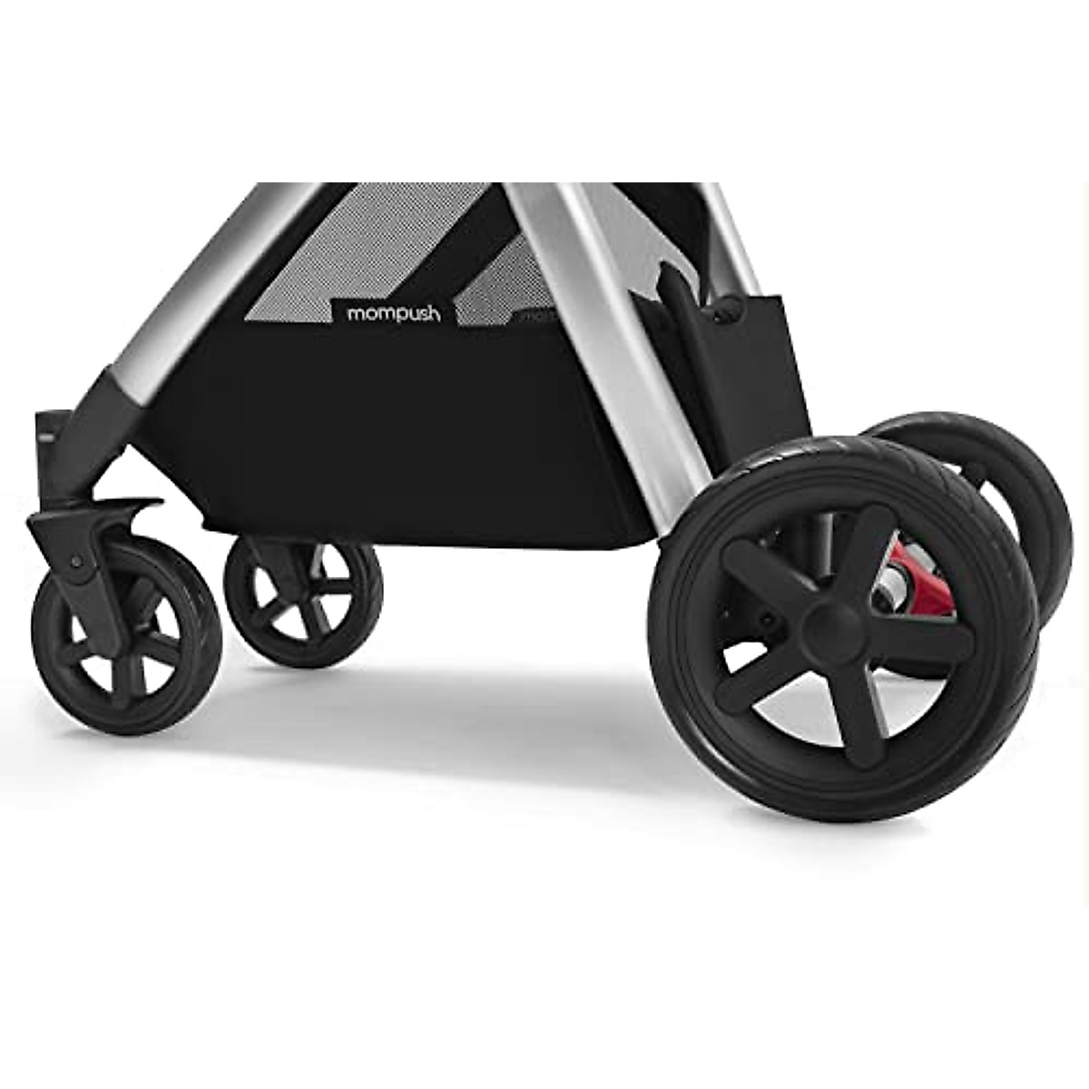 Mompush Ultimate2 Baby Stroller, Premium Convertible Full-Size Bassinet Stroller for Toddler, Newborn Stroller with Reversible Seat, One Hand Recline Pushchair Pram, Car Seat Adapter Included