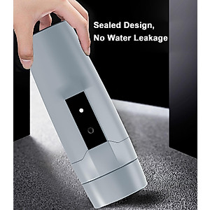 Portable Electric Kettle Boiler, Small Electric Travel Kettle, 300W Fast Water Heater, Mini Electric Tea Coffee Mug for Hotels/Offices/RVs, Automatic Shut-Off & Restart, Elegant Gray