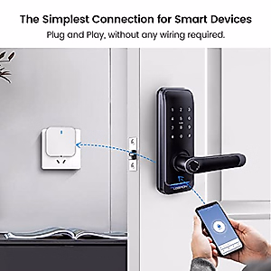 LOQRON Smart Door Lock with Tuya Wi-Fi Gateway for Remotely Control