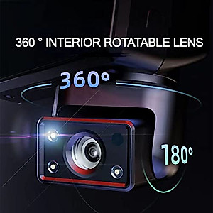 3.5 Inch IPS Screen Car Dash Cam, 1080P FHD DVR Dash Cam Front and Rear, 170° Wide Angle Dashboard Camera, Night Vision, Loop Recording, Dash Camera for Cars, Parking Monitor, Built in G-Sensor (A)