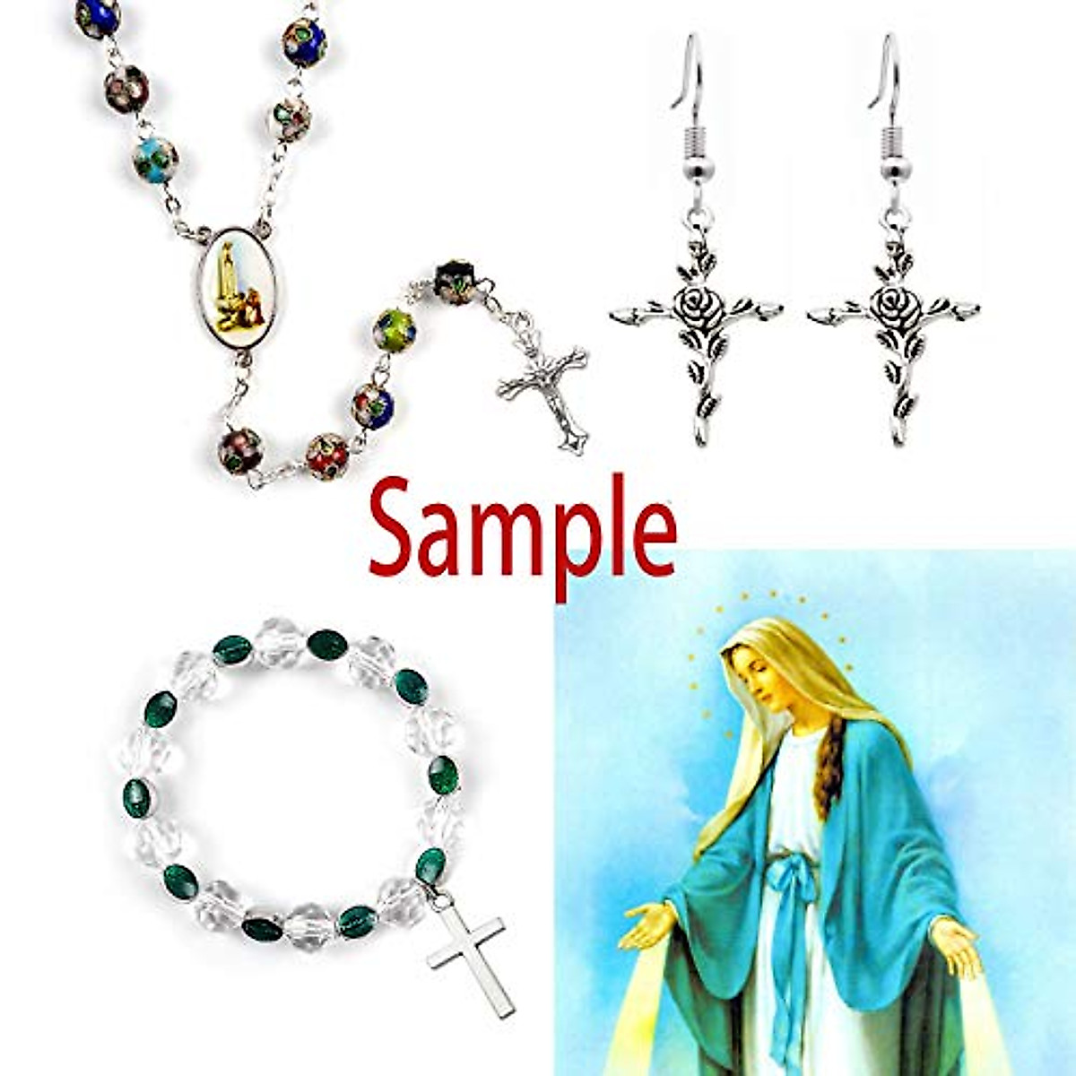 100pcs 13x27mm Silver Small Cross Charms Pendants Beads for Jewelry Making Crafting Findings Accessory for DIY Necklace Bracelet (7916)