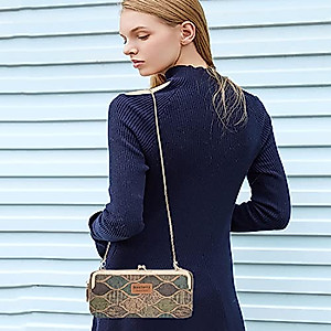 aolaso Small Crossbody Bag for Women, Shoulder Bag Clutch Cell Phone Purse Holder Wallet with Credit Card Slots, Large Capacity fit iPhone 7/8/11/12/X Plus /6.5 Inch