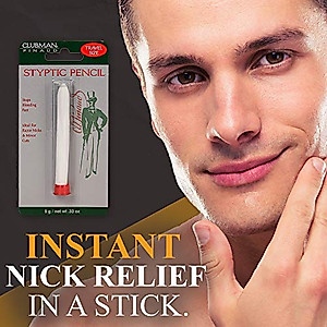 Pinaud Clubman styptic pencil for nick relief - 0.33 oz, 6 pack