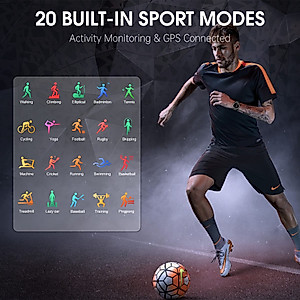 Lefitus Smart Watches for Men,Bluetooth Calls/Text Remind/Voice Speaker Fitness Tracker with Heart Rate Sleep Monitor, 1.32'' HD Touch Screen, IP68 Waterproof for Android iOS