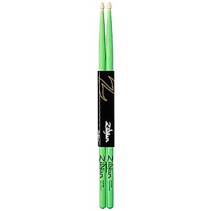 Avedis Zildjian Company 5A Acorn Neon Green Drumsticks