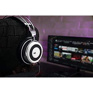 VZR Model One Gaming Headset – 3D Audio for First-Person Shooter/FPS Gaming, Patented CrossWave™ Spatial Audio, Removable Noise-Canceling Mic, 3.5mm Wired, Ultra Low Latency, All Day Comfort