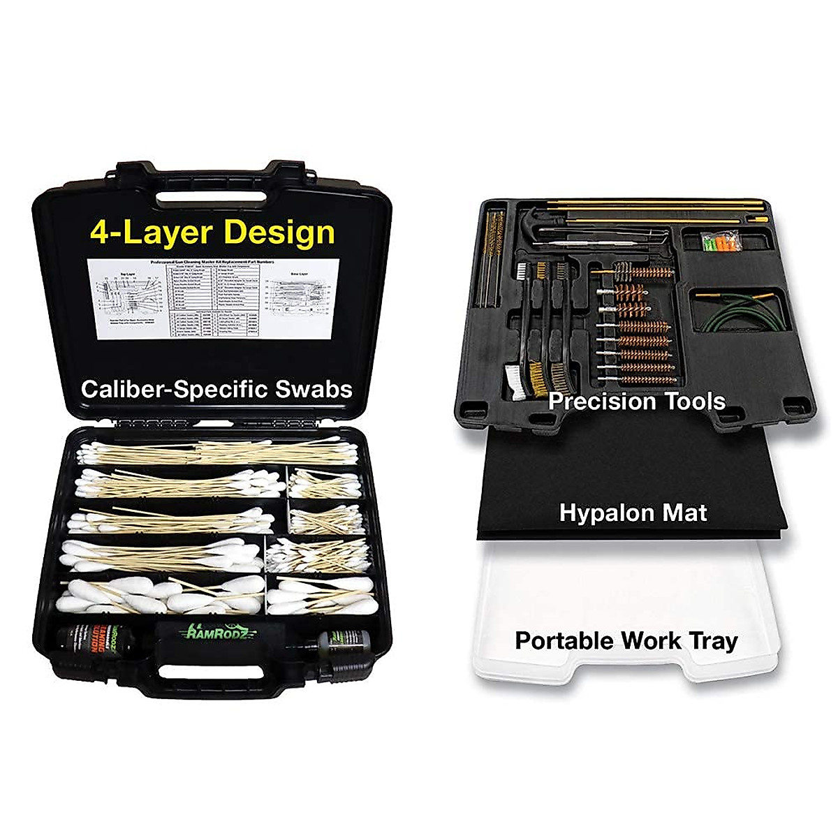 RamRodz #70035 Universal Gun Cleaning System (New) with Solvents and Cleaning Mat