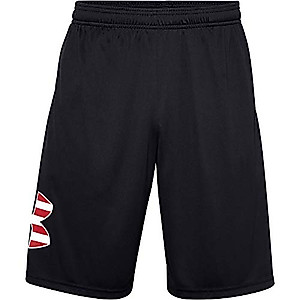Under Armour Men's Freedom Tech Logo Shorts , Black (001)/Black , Large