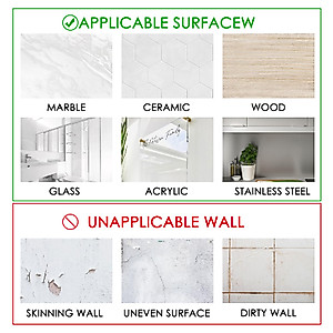 Shower Caddy Adhesive Replacement, Multipurpose Shelf Organizer Hook, Removable Mounting Squares Clear Sticky Pad Tape for Wall (20Pack)