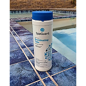 SpaGuard Brominating Tablets 1.5lb with LeisureQuip ScumBoat & LeisureQuip Hot Tub Care Log Book (1.5lb)