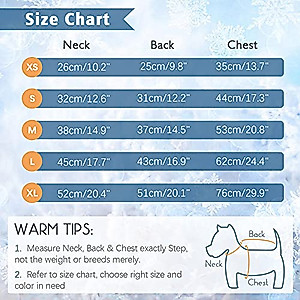 Kuoser Dog Sweater, Fleece Lined Warm Pullover Dog Jacket,Windproof Dog Winter Coat Pet Apparel Outfit, Plaid Thickening Dog Knitwear Sweatershirt with Leash Hole for Small Medium Dogs Cats