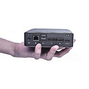 KINGDEL A2 4K Mini PC, Powerful Mini Desktop Computer, i7 8th Gen. 4 Cores CPU, 8GB DDR4 RAM, 128GB SSD+1TB HDD, HD Port, LAN DP and HD Port