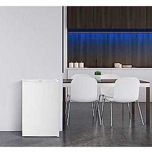 Danby DAR044A4WDD-6 4.4 Cu.Ft. Mini Fridge, Compact Refrigerator for Bedroom, Living Room, Bar, Dorm, Kitchen, Office, E-Star in White