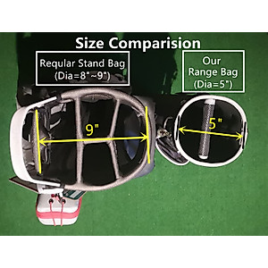 C4 A99Golf Men's and Women's Range Sunday Pencil Carry GOLF Stand Bag golf travel bag Removable Top Cover with Strap and Stand White Great gift for golfer!