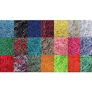 MagicWater Supply Soft & Thin Cut Crinkle Paper Shred Filler (2 LB) for Gift Wrapping & Basket Filling - Blue