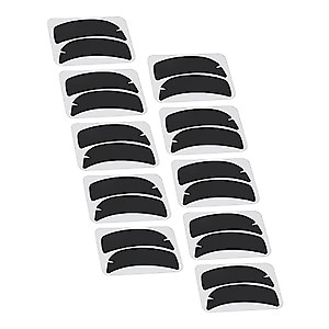 Eyelash Extension Patches, Notch Eyelash Extension Under Eye Gel Pads 10 Pairs Soft for Salon (Black)