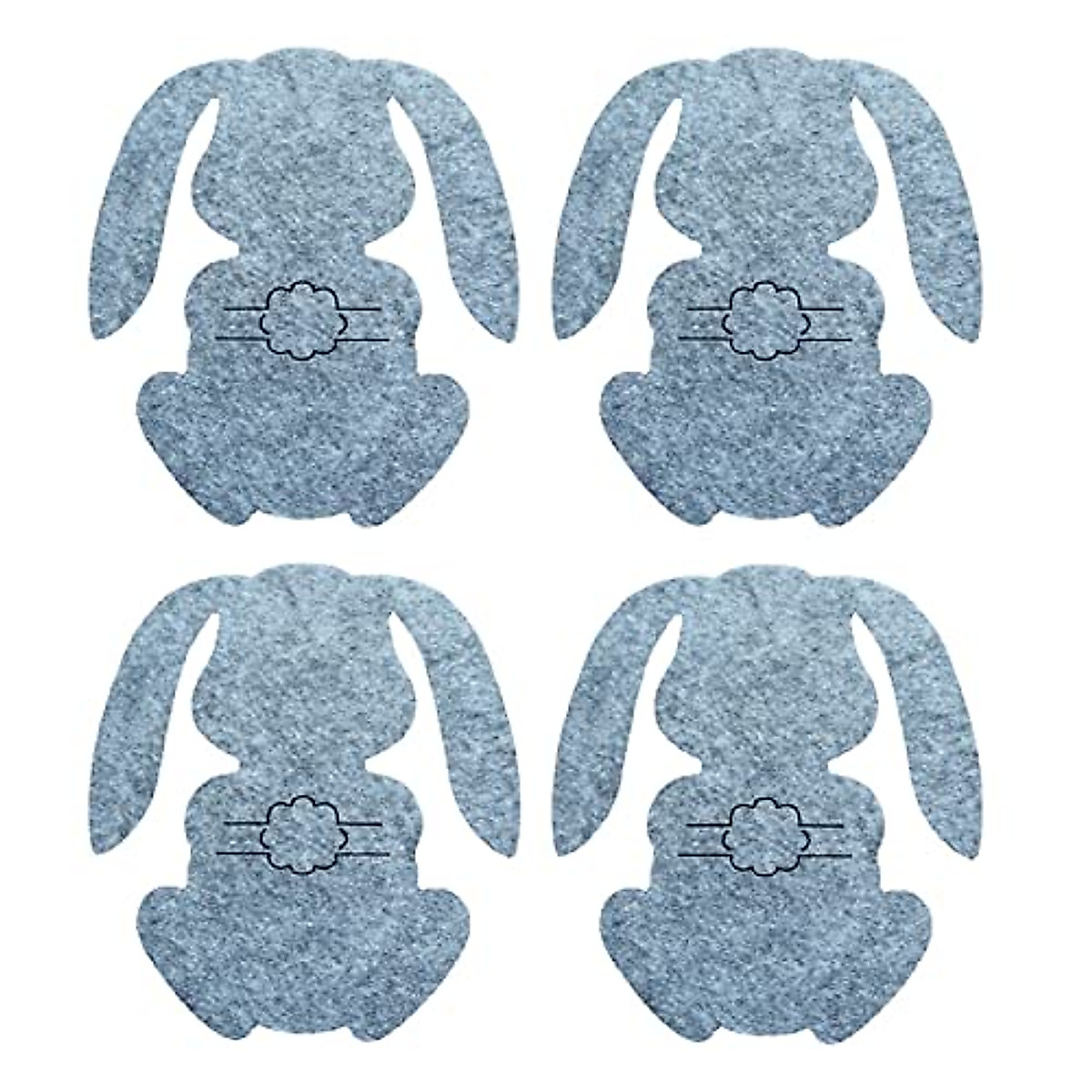 4Pcs Easter Cutlery Bag Set Festive Party Cutlery Decoration Bag Cutlery Decoration IK6