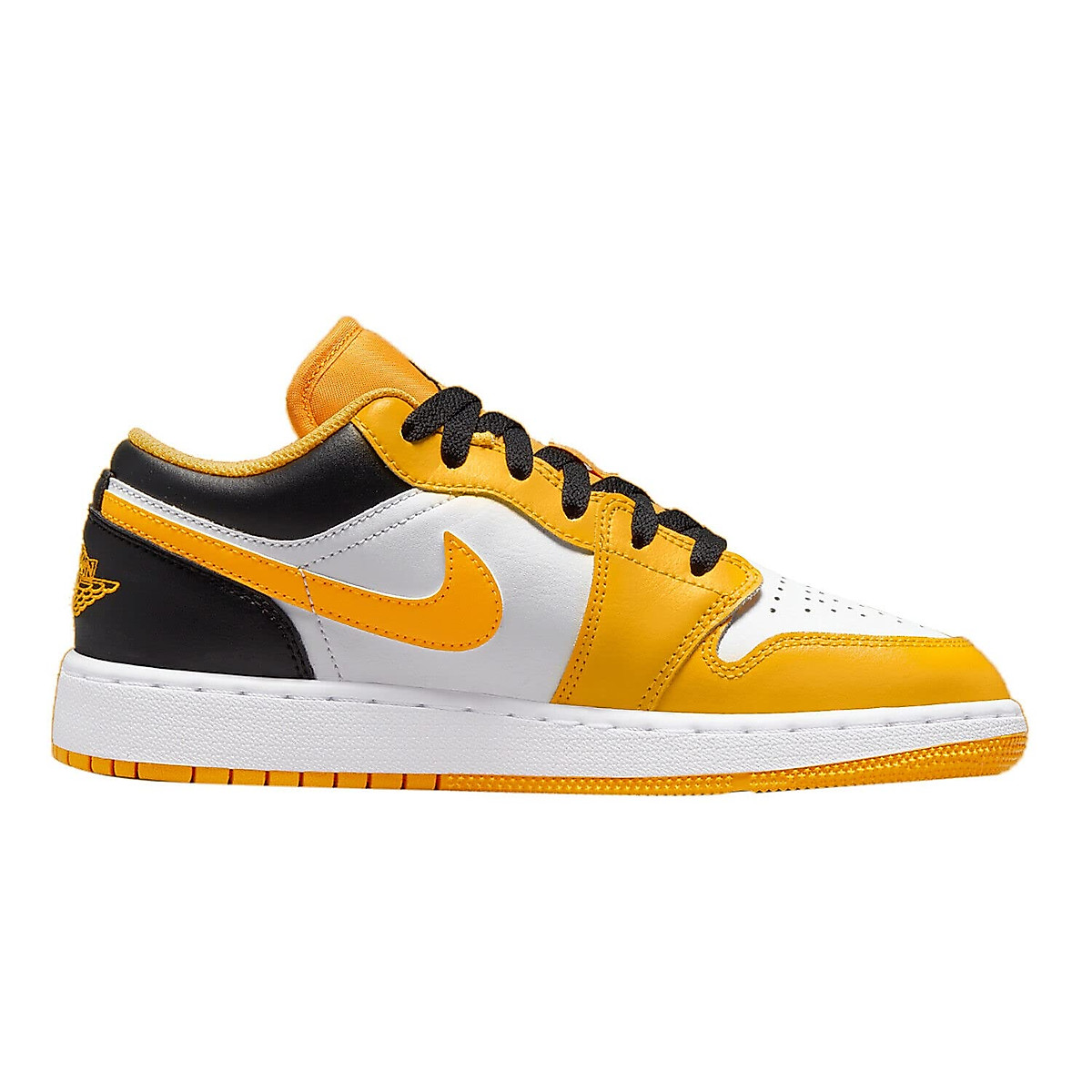 NIKE Jordan Youth Air Jordan 1 Low GS 553560 701 University Gold - Size 5.5Y, Taxi/Black-white, 5.5 Big Kid