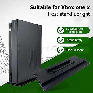 CKXIN Vertical Stand for Xbox One X, Xbox One X Console Stand, Base Vertical Xbox One X Holder Stand - Black