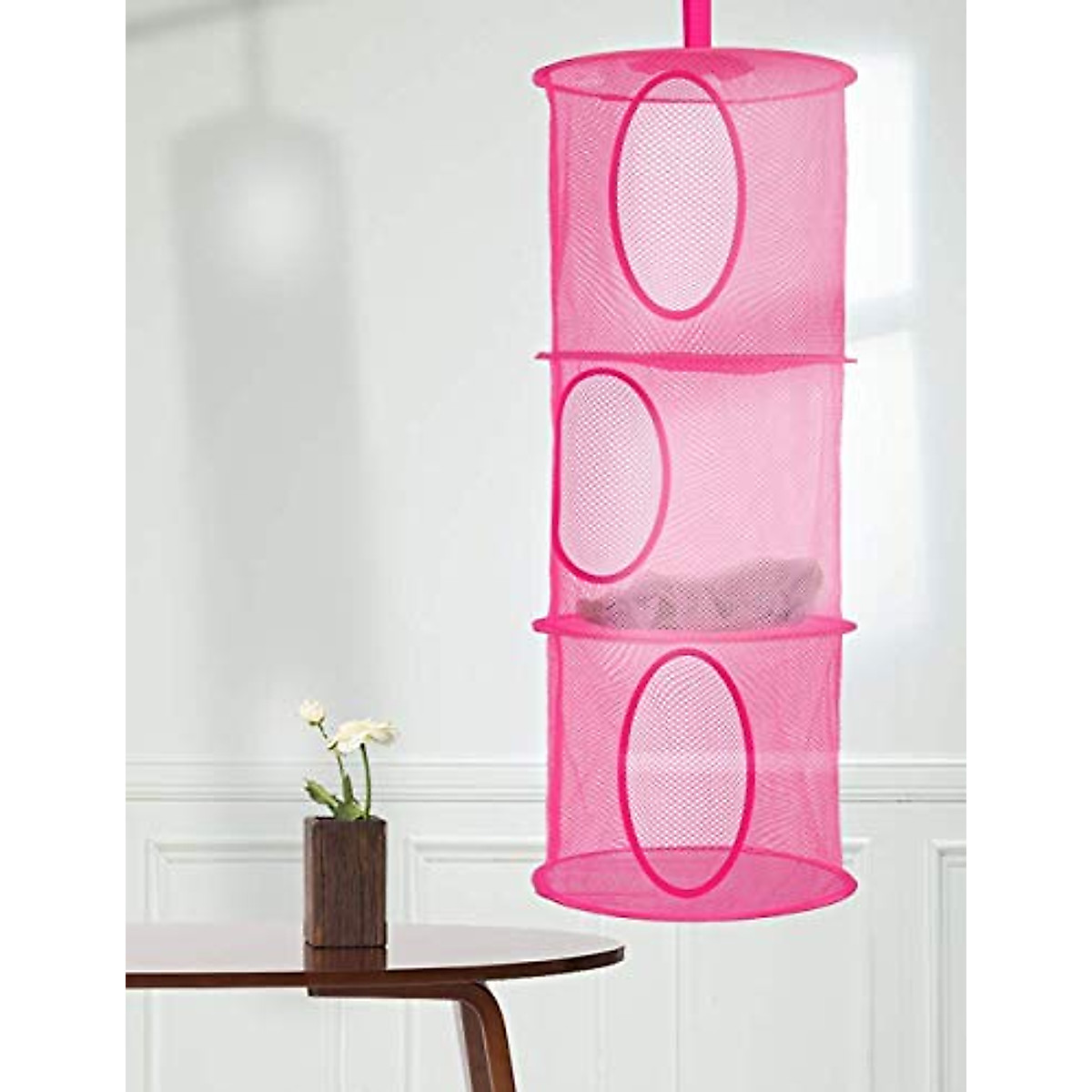 Hanging Closet Organizer - Foldable Closet Hanging, Space Saver - Sweater or Shoe Organizer, Baby Nursery Closet Organization and Storage