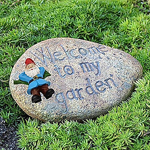 JIUMO Dance Miniature Garden Gnome Set of 4 Fairy Garden Gnomes Accessories Campfire Little Garden Gnomes Outdoor Small Garden Gnome Figurines Ornaments Gifts