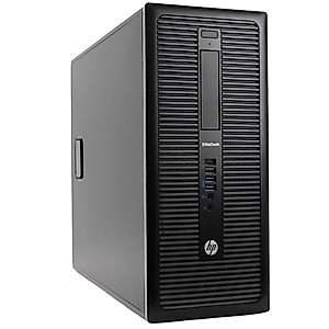 HP EliteDesk 800 G1 Tower Premium Business Computer PC (Intel Core i5-4570 upto 3.6GHz, 8GB Ram, 1TB HDD, 3.0 USB, Wireless WIFI, Display Port) Windows 10 Professional (Renewed)