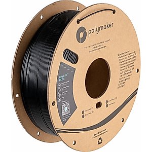 Polymaker PETG Filament 1.75mm, 1kg Strong PETG 3D Printer Filament Black - PolyLite PETG Black 3D Printing Filament 1.75mm, Dimensional Accuracy +/- 0.03mm, Print with Most 3D Printers