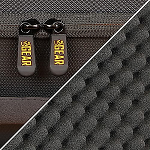 USA Gear VR Headset Case - Virtual Reality Hard Shell Case VR Travel Case with Customizable Foam Interior & Egg-Crate Foam Top - Compatible with Oculus Quest VR Gaming Headset, Controllers, and More