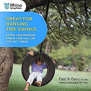 Tree Swing Strap Hanging Kit – 10ft Strap, Holds 2800 lbs (SGS Certified), Fast & Easy Way to Hang Any Swing