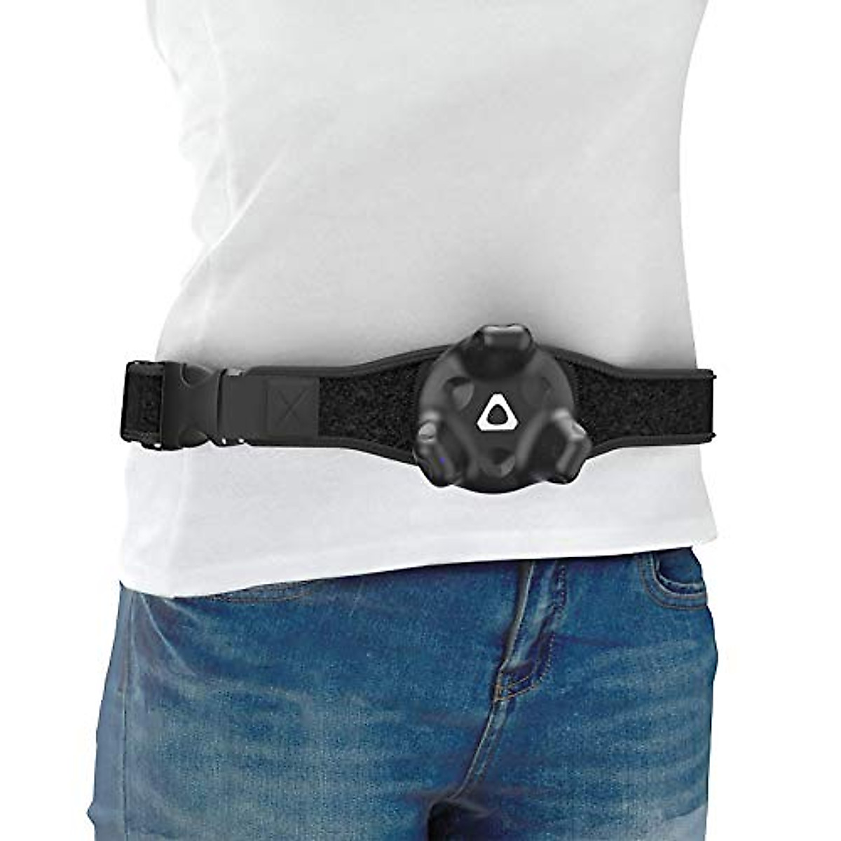 Skywin VR Tracker Belt for HTC Vive System Tracker Puck - Adjustable Belt Strap for Waist and Full-Body Tracking in Virtual Reality