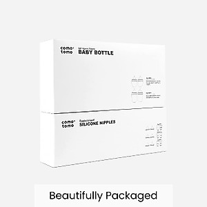 Comotomo Baby Bottle Bundle, Pink, (7 Piece Set)