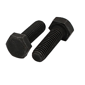uxcell® 8.8 Grade M8x25mm Full Threaded Left Hand Thread Hex Head Bolt 2pcs