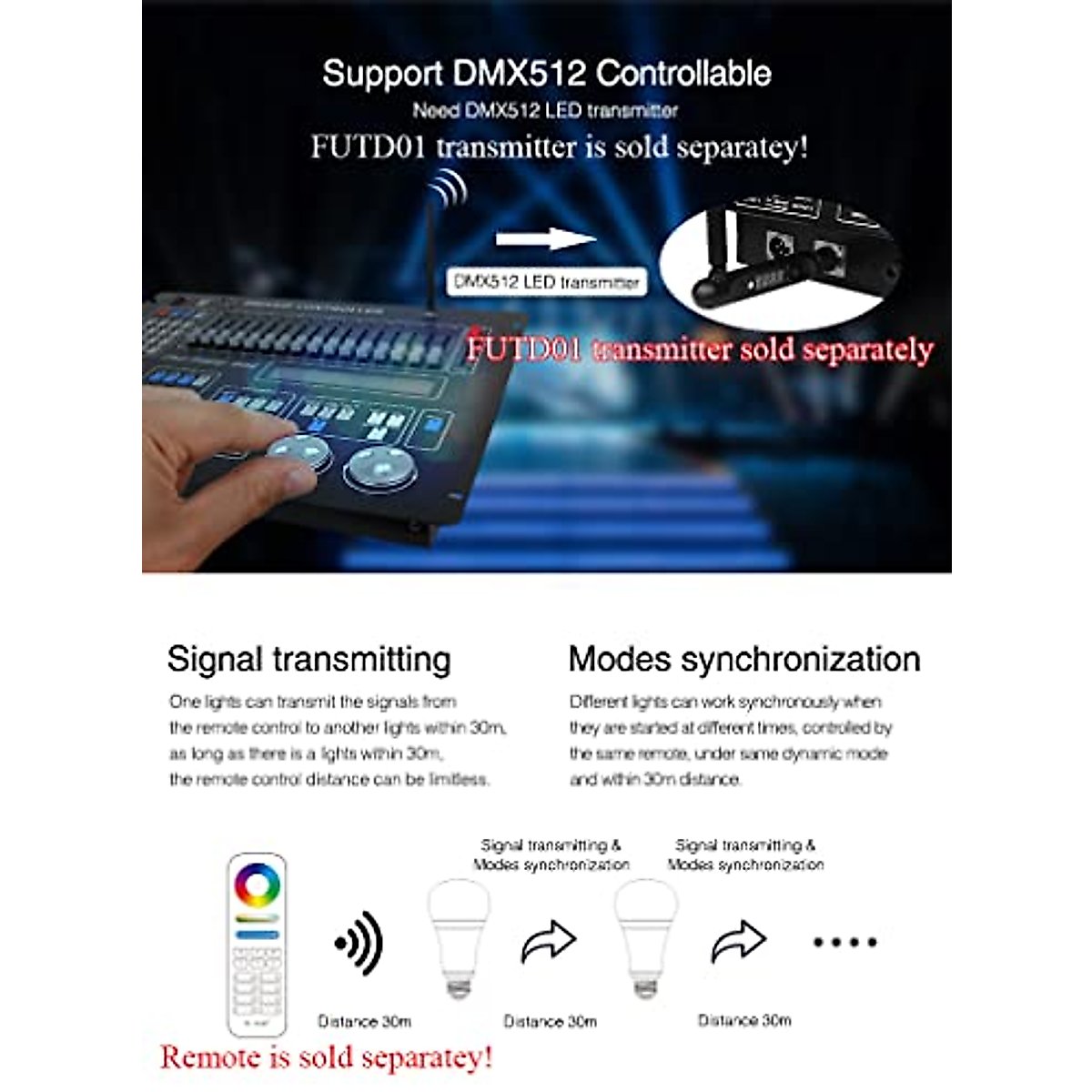 LGIDTECH FUT012 9W RGBWW Smart WiFi 2.4GHz LED Light Bulb RGB+CCT Color Changing & Temperature Adjustable with Memory.Remote and Gateway Hub for Smartphone APP Control All is Sold Separately
